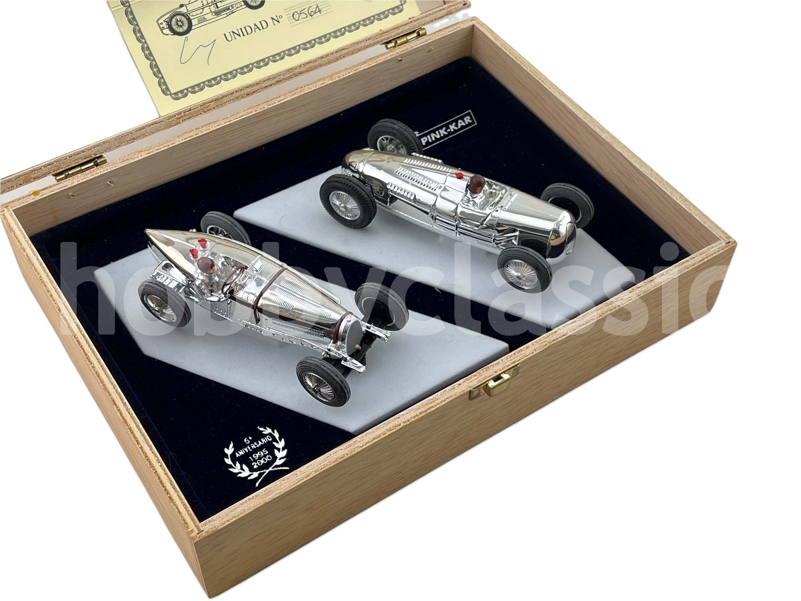 Set 5º Aniversario Pink-Kar 1995-2000 - Coches Plata | Pink-Kar
