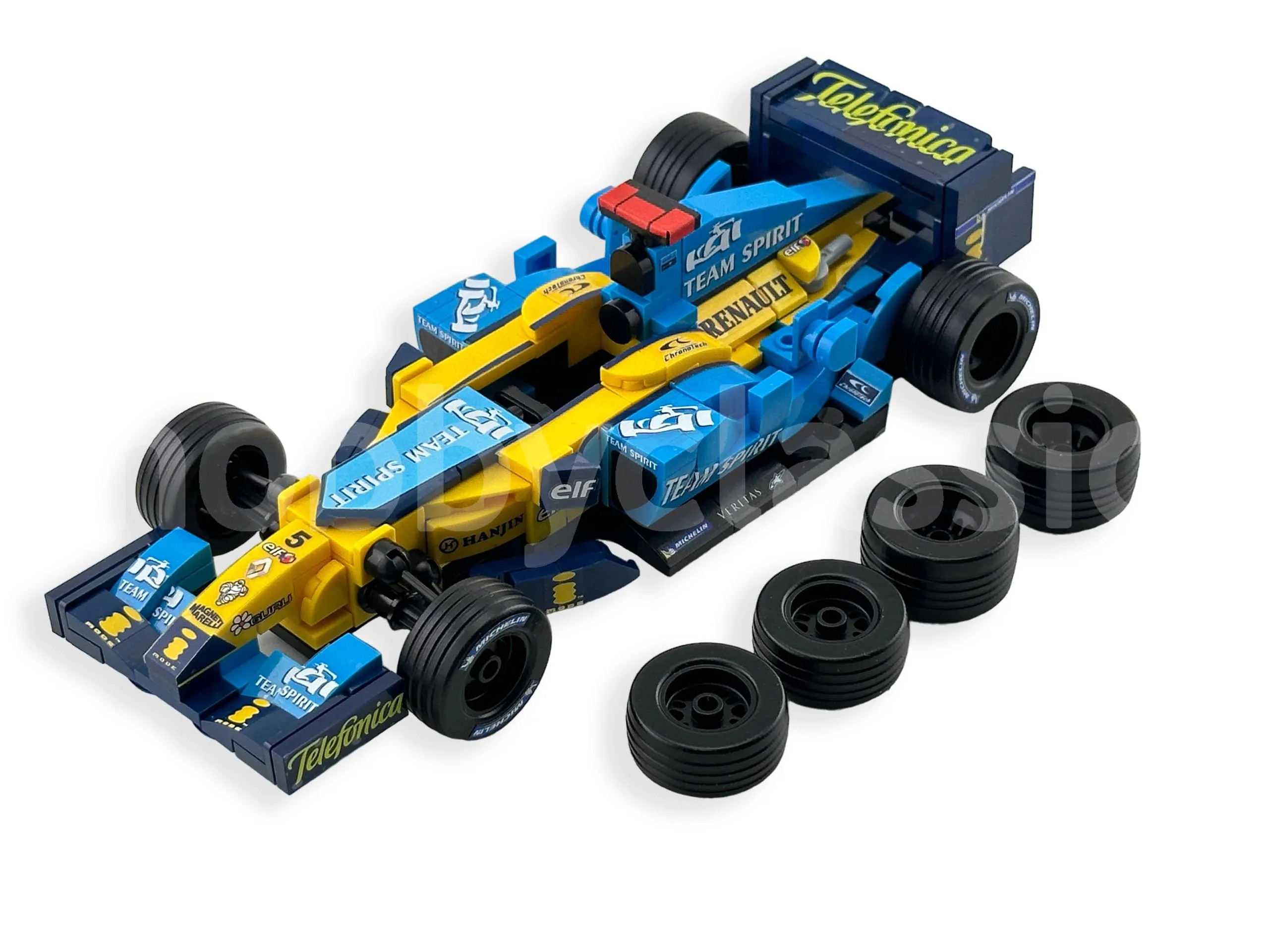 Set 4 x F1 Tyres 2000s - Compatible Speed Champions