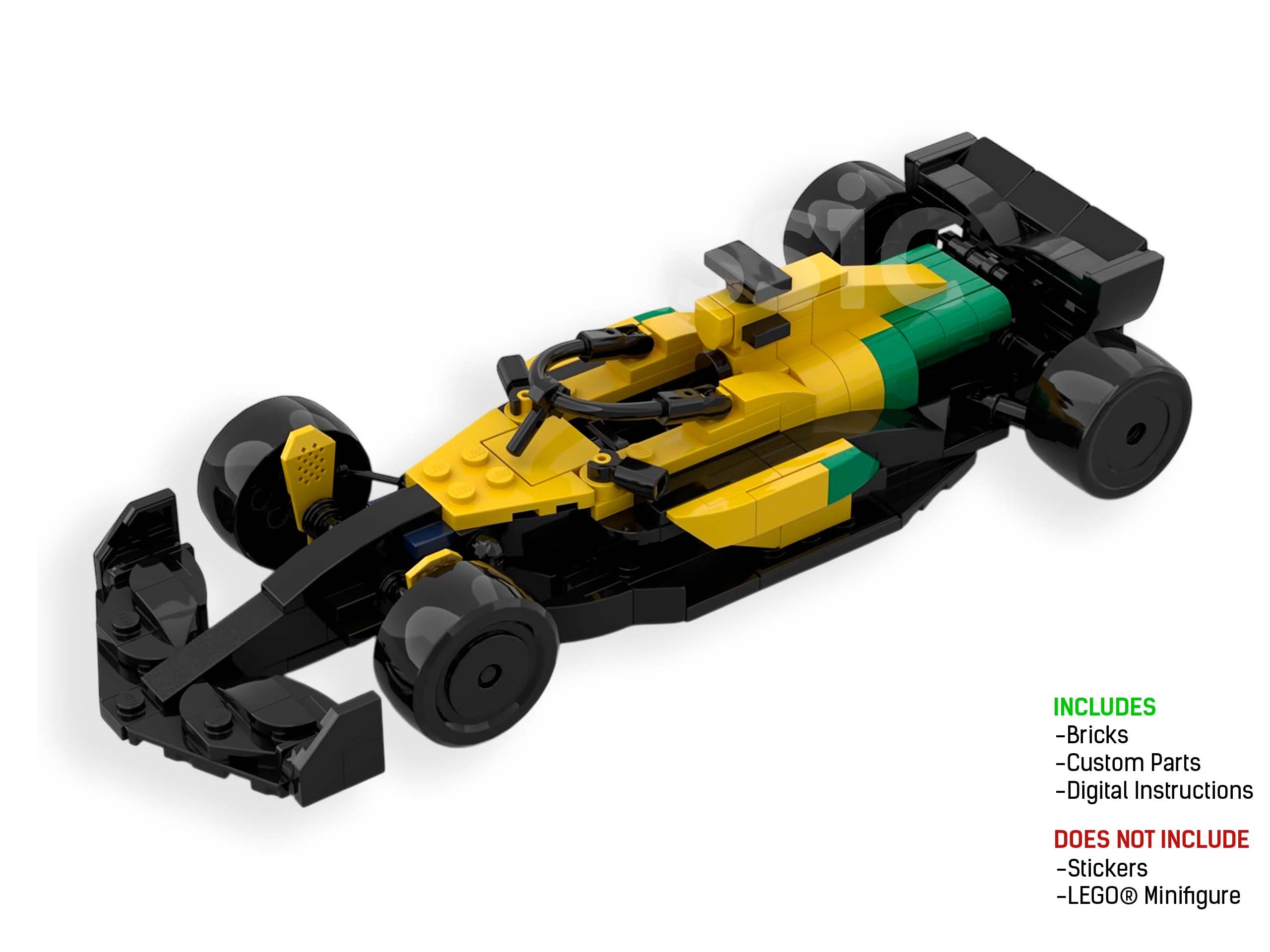 Model Kit - M MCL38 - 2024 Monaco GP - Custom Brick MOC