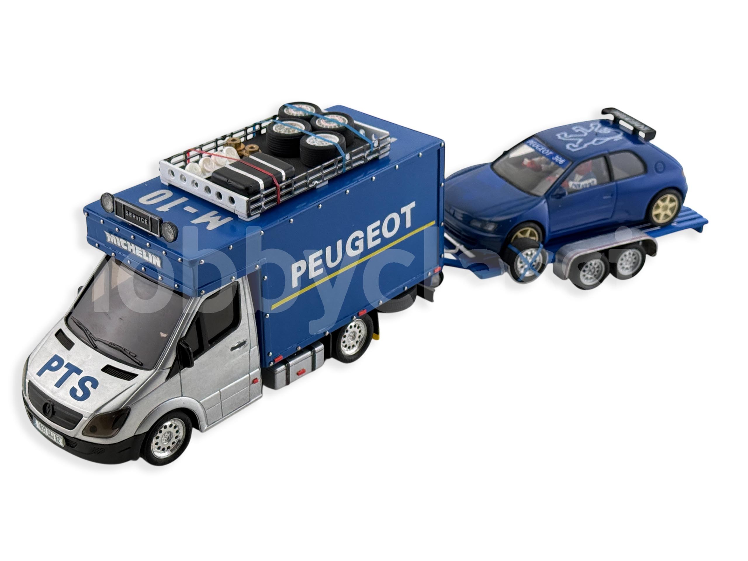 Merces-Benz Sprinter Rally Service Van + Remolque Ligero - Peugeot Team