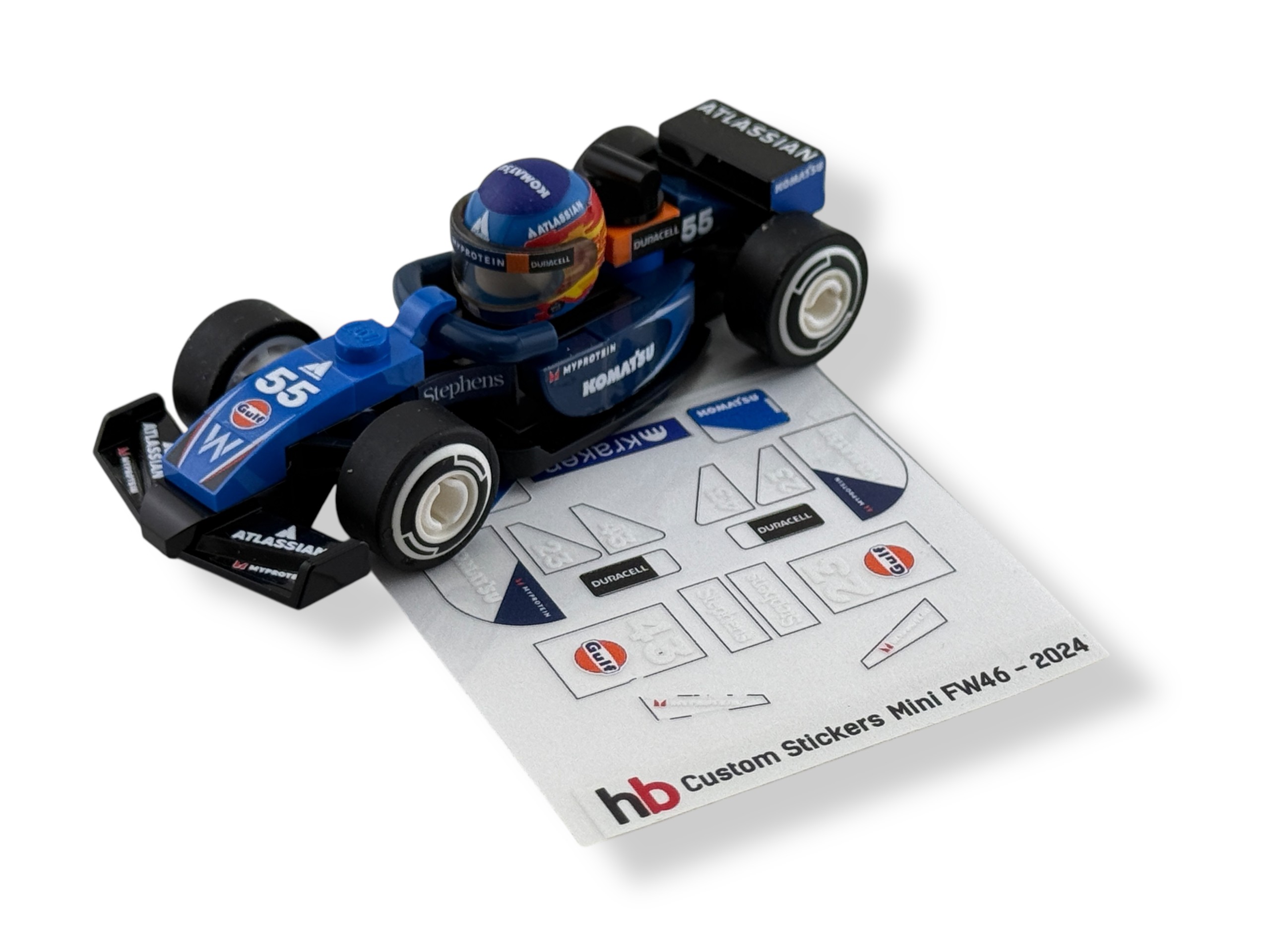 Alternative Stickers - W FW46 - LEGO® F1® Collectible Race Cars - 71049