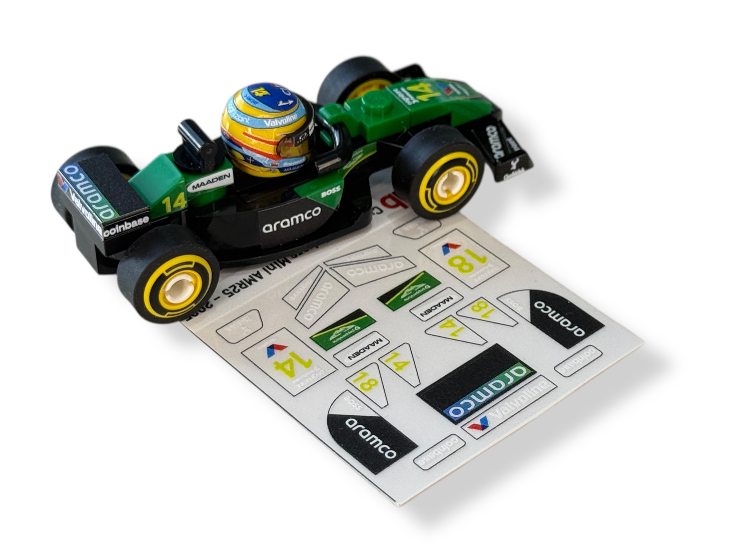 Alternative Stickers - AMR25 - LEGO® F1® Collectible Race Cars - 71049