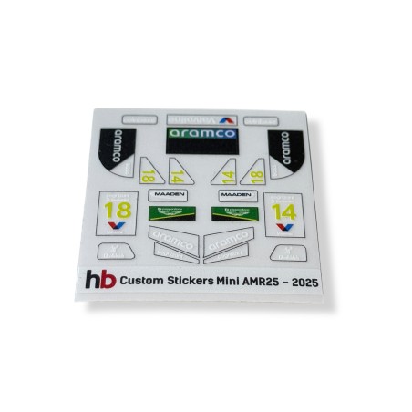 Alternative Stickers - AMR25 - LEGO® F1® Collectible Race Cars - 71049